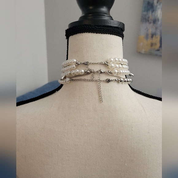 Jewelry | Multilayer Pearl Necklace With Cross Pendant 1 Free Gift Per ...